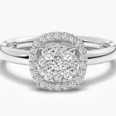 Cluster Engagement Rings Collection Online | Austen & Blake USA